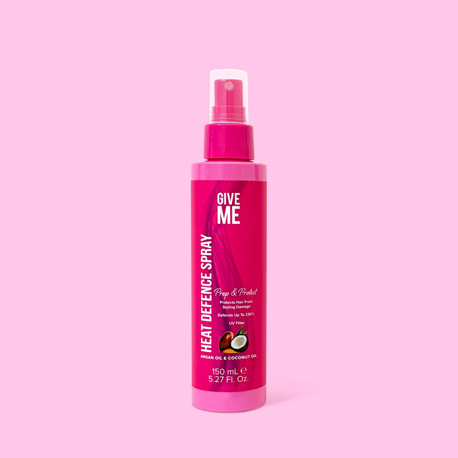 Heat Defence Spray | Coconut & Argan Oil | Give Me Cosmetics