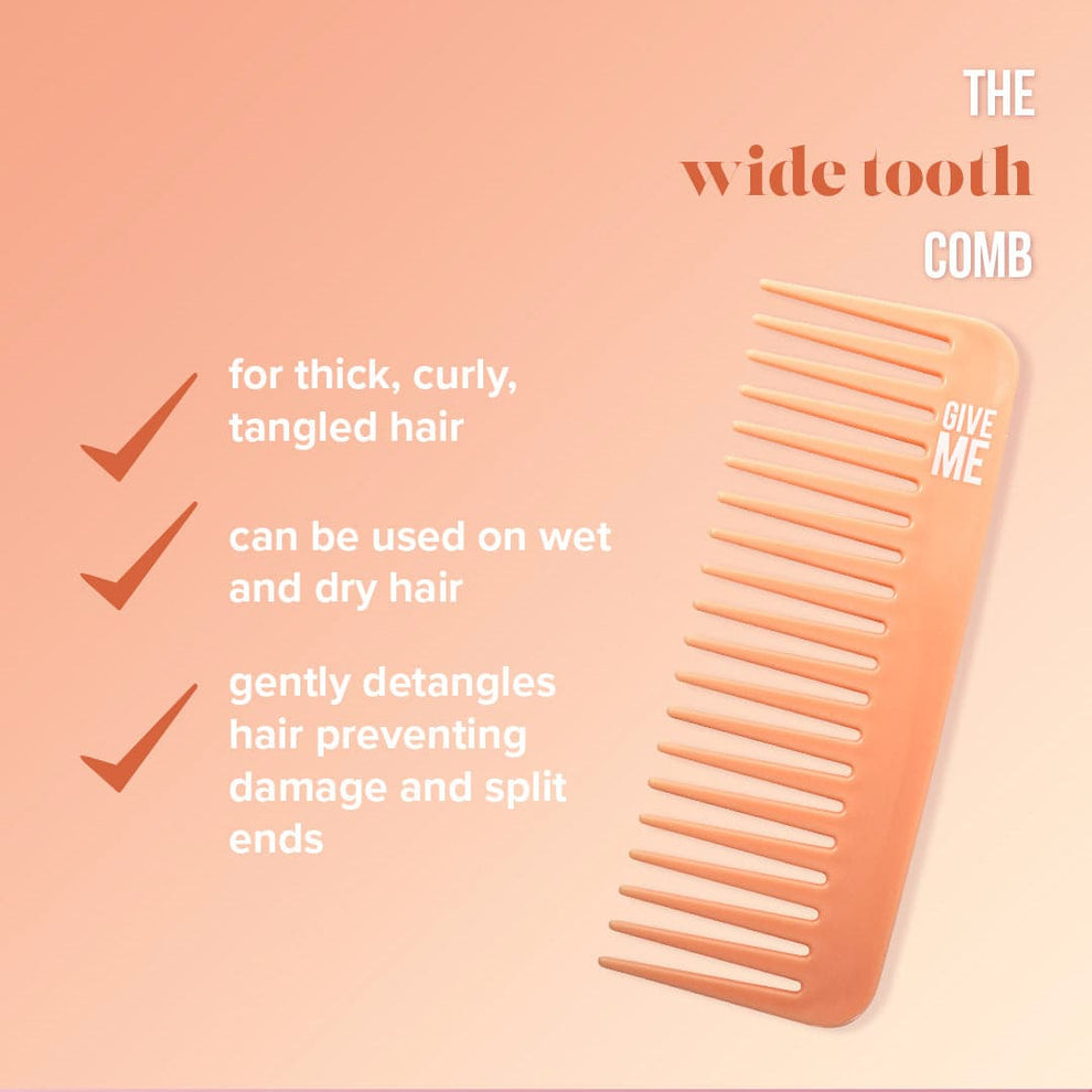 Wide Tooth Comb for Curly Hair | Give Me Cosmetics